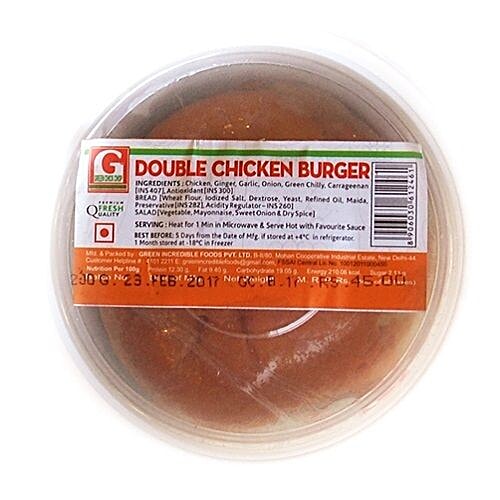 Buy Green Chick Chop Chicken - Double Burger Online at Best Price of Rs ...
