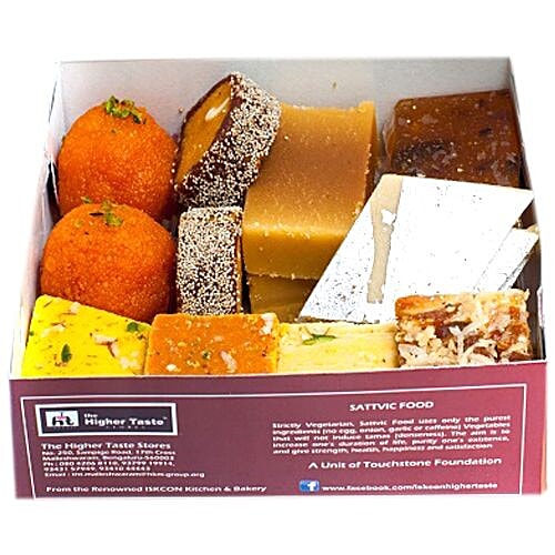 Buy The Higher Taste-ISKCON,Diwali Sweets - Premium Assorted Box 500 gm ...
