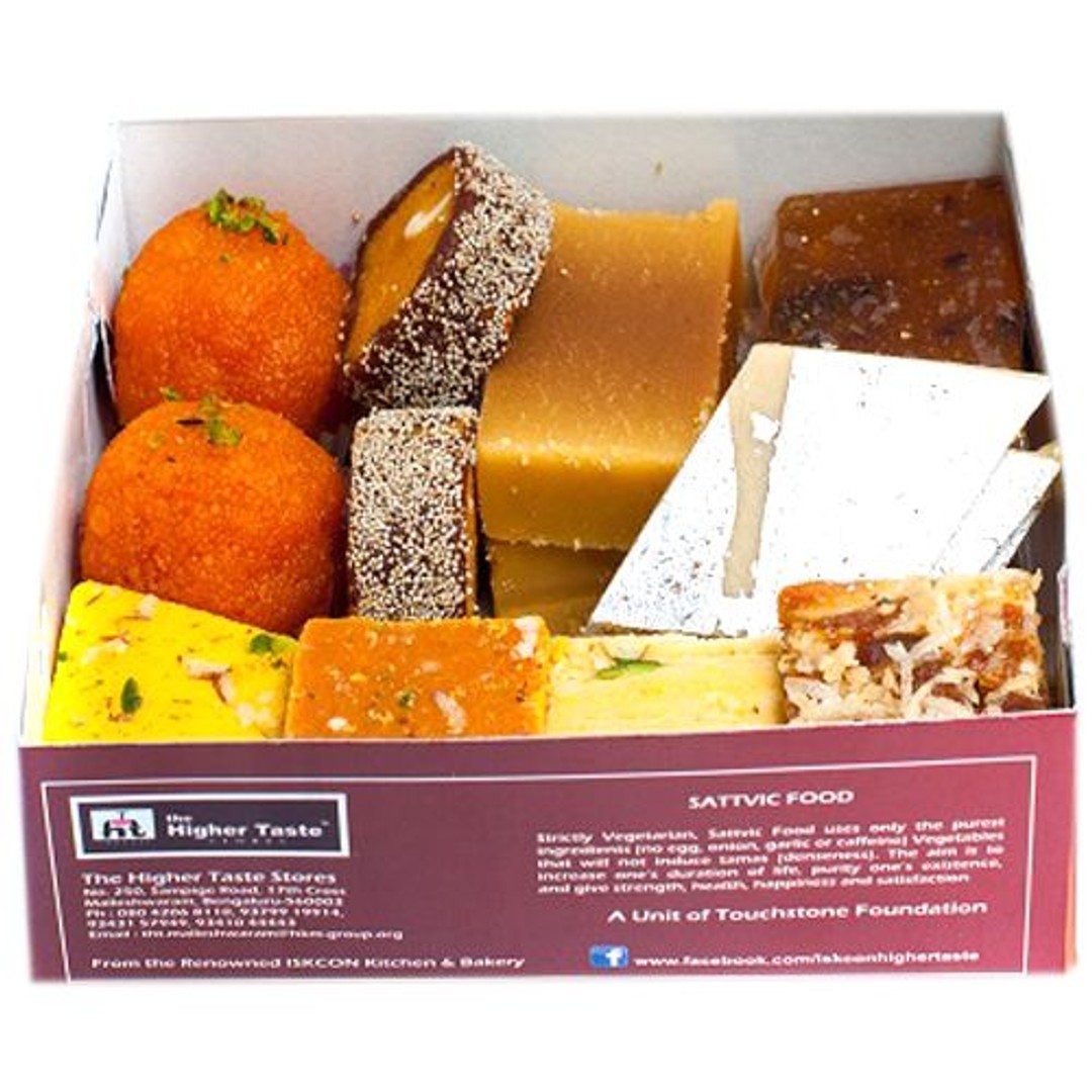 Buy The Higher Taste-ISKCON,Diwali Sweets - Premium Assorted Box 500 gm ...