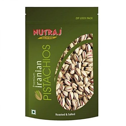 Buy Nutraj Dry Fruits - Iranian Roasted & Salted Pistachios Online at Best Price of Rs null ...