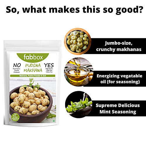 Buy Fabboxin Makhana Pudina Jumbo 35 Gm Online At Best Price of Rs 79 ...