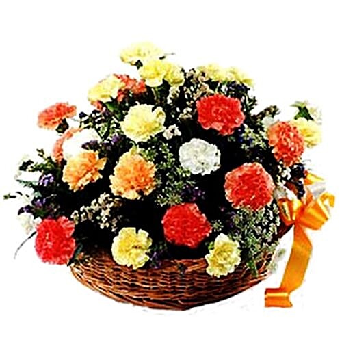 Buy Delta Florist Mixed Carnation Basket Online at Best Price of Rs ...