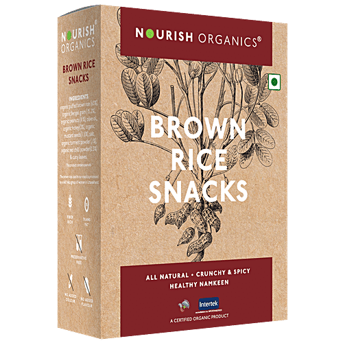 Buy Nourish Organics Brown Rice Snacks - Crunchy & Spicy Online at Best ...