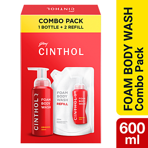 Buy Cinthol Original Foam Body Wash - Combi Pack Online at Best Price ...