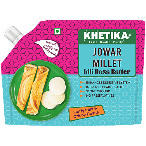 Buy Khetika Jowar Millet Idli Dosa Batter Online at Best Price of Rs 93 ...