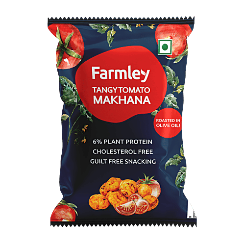 Buy Farmley Tangy Tomato Roasted Makhana In Olive Oil Online at Best ...