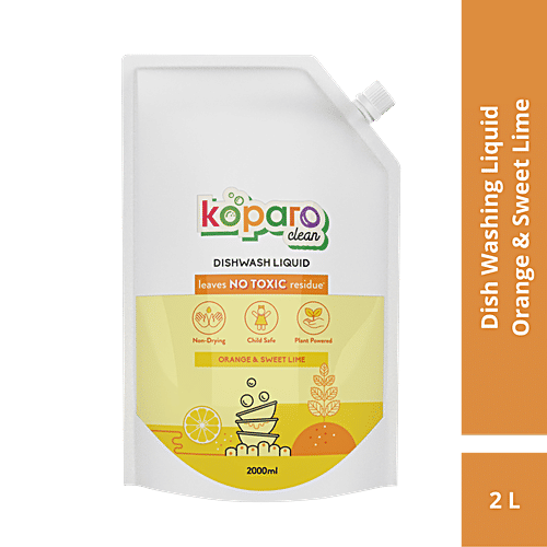 Buy Koparo Clean Dishwash Liquid - Orange & Sweet Lime Online at Best ...