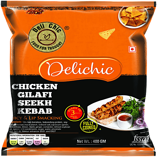 Buy Deli Chic Chicken Gilafi Seekh Kebab Online at Best Price of Rs 310 ...