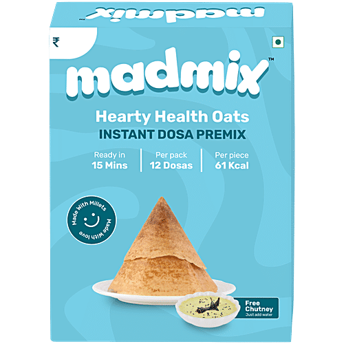 Buy Madmix Hearty Health Oats Instant Dosa Premix - With Free Chutney ...