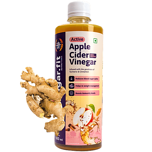 Buy Sugar.Fit Apple Cider Vinegar With Mother - Infused With Turmeric ...