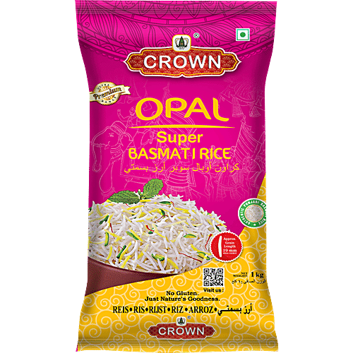 Buy Crown Opal Super Basmati Rice Online at Best Price of Rs 43 - bigbasket
