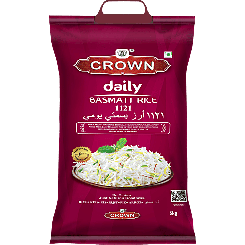 Buy Crown Daily Basmati Rice 1121 Online at Best Price of Rs 369.6 ...