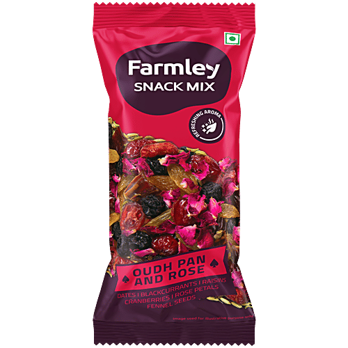 Buy Farmley Snack Mix - Oudh Pan & Rose, Assorted Dry Fruits Online at ...