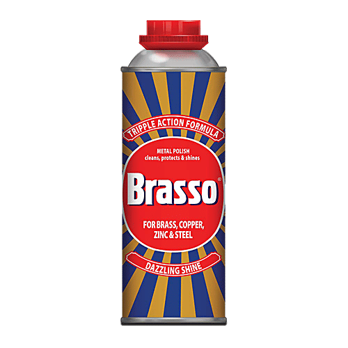 Buy Brasso Metal Polish Liquid - Cleans, Protects & Shines, For Brass ...
