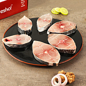 Buy fresho! Seer Fish (Small) - Steak/Slice Online at Best Price of Rs ...