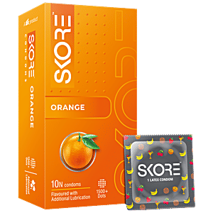 Buy Skore Dotted Colored Condoms Orange Flavored 3S Pack Online At Best Price of Rs 17.2 - bigbasket