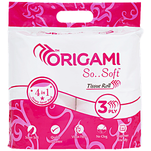Buy Origami Kitchen Rolls - 3 Ply Online at Best Price of Rs 52 - bigbasket