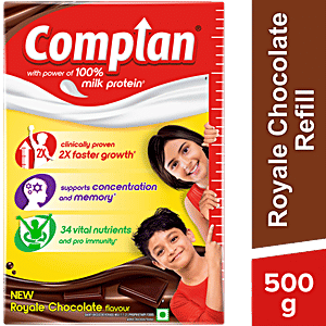 Buy Complan Nutrition & Health Drink - Chocolate Flavour 1 kg + Chocolate Flavour-Refill 1Kg ...