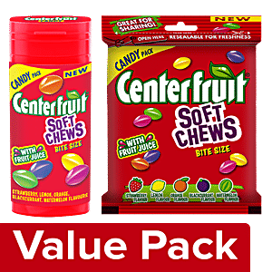 Buy Center Fruit Assorted Flavour, Soft Chews Candy +Liquid Filled ...