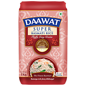 Buy Daawat Basmati Rice Rozana Super 90 1 Kg Online at the Best Price ...