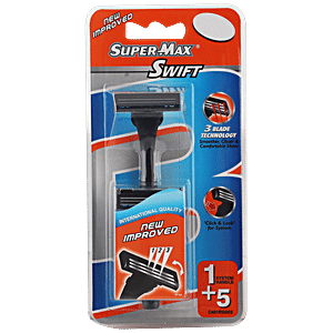 Buy Super Max Elegance 4 Razor And Cartridge Pack 1 Pc Online At Best ...
