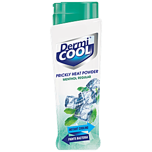 Buy Dermi Cool Prickly Heat Powder Menthol Regular Online at Best Price ...