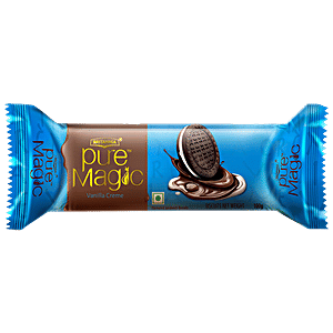 Buy Britannia Pure Magic Chocolate Biscuits 100 Gm Pouch Online at the ...