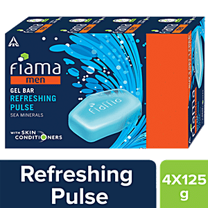 Buy Fiama Gel Bathing Bar - Men, Refreshing Pulse Online at Best Price ...