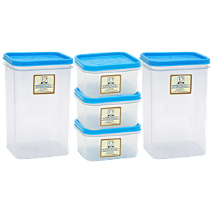 Buy Laplast Storewell Airtight Container - With Blue Lid, Transparent ...