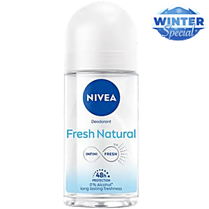 Buy NIVEA Women Deodorant Roll-On - Fresh Natural, Long-Lasting Freshness & 48H Protection ...