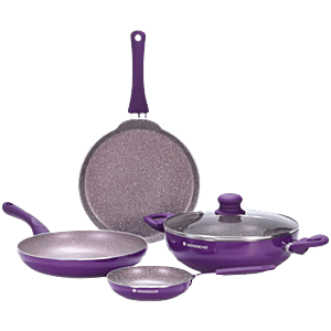 Buy Wonderchef Tivoli Induction Bottom Non-Stick Coated Cookware Set ...