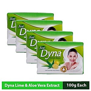 Buy Dyna Bathing Soap Lime Aloe Vera 125 Gm Online At Best Price of Rs ...