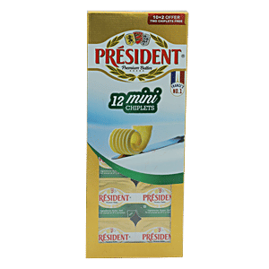 Buy President Premium Butter Salted 100 Gm Online At Best Price of Rs ...