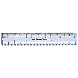 Buy Faber castell Plastic Scale 15 Cm - Regular, Precise Online at Best ...