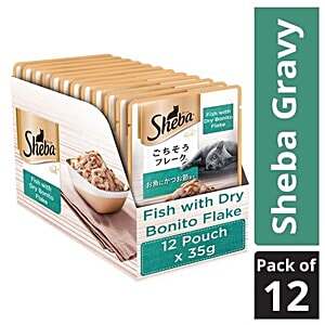Buy Sheba Cat Food Fish Mix Fish With Dry Bonito Flake For Adult Cats ...