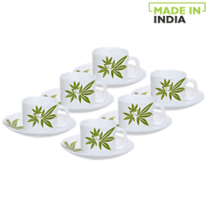 Buy LaOpala Chai/Opalware Coffee Mug Set - Trinity Green Online at Best ...