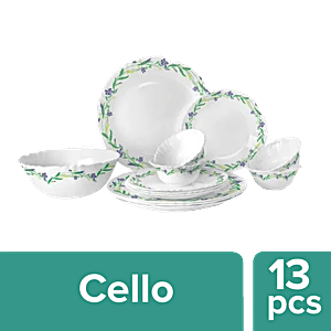 Buy Cello Cello Dinner Set - Opalware, Neelkamal, Imperial, White Online at Best Price of Rs 749 ...