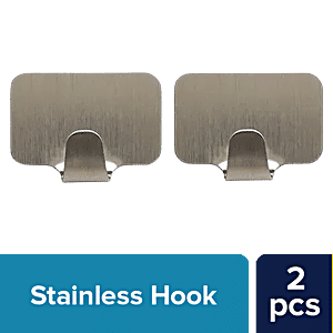 Buy bb home Stainless Steel Hook - Self Adhesive/Stickable, Oval Shape ...