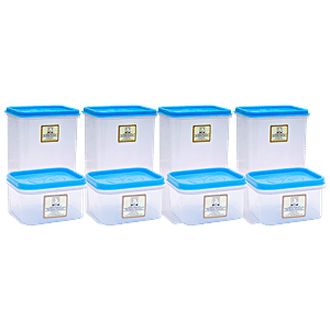 Buy Laplast Storewell Airtight Container with Blue Lid - Transparent ...