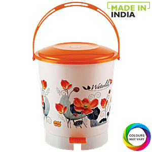 Buy JOYO Plastic Printed Pedal Plastic Dustbin / Garbage Bin - Assorted ...