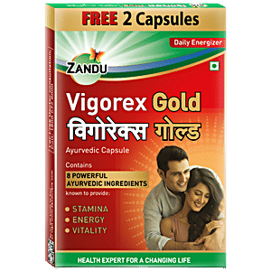 Buy ZANDU Vigorex Max Capsules - Ayurvedic, Daily Energizer Online at ...