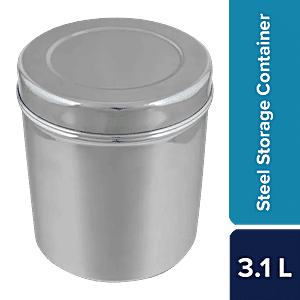 Buy bb home Deep Dabba/Storage Container - No.10, Plain, Stainless ...