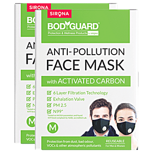 Buy Bodyguard PM 2.5 Anti Dust & Pollution Face Mask - With Exhalation ...