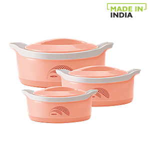 Buy Milton Casserole Set, Inner Steel, Insulated, New Orchid Jr, Brown ...