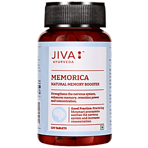 Buy Jiva Ayurveda Memorica Tablet - Relieves Stress & Enhances Memory ...