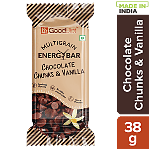 Buy GoodDiet Multigrain Energy Bar Chocolate Chunk Vanilla Online at ...