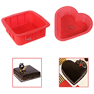 Buy Hazel Small Silicon Red Heart Cake Mould - Assorted Colour Online ...