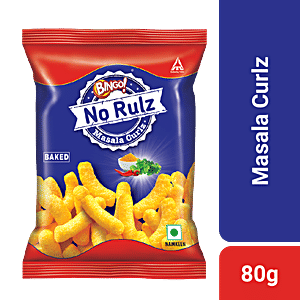 Buy Bingo! No Rulz Masala Curlz Corn Puffs Online at Best Price of Rs ...