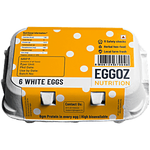 Buy Eggoz Farm Fresh White Eggs Online at Best Price of Rs 108 - bigbasket
