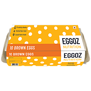 Buy Eggoz Brown Farm Fresh Eggs - High Bio Available Protein With No DDGS, Hormone & Steroids ...